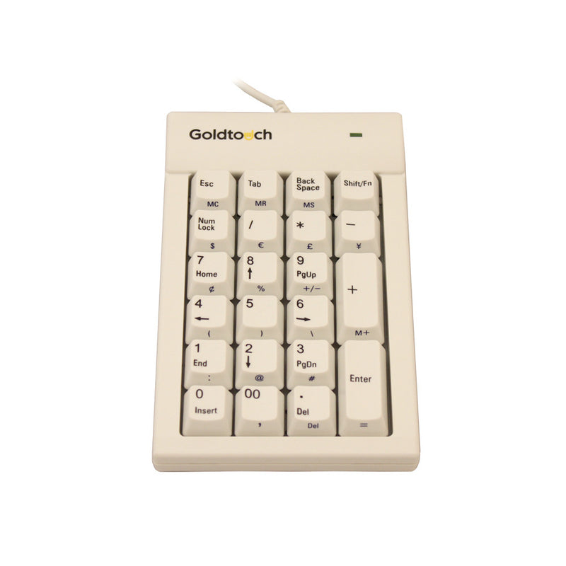 Goldtouch PC USB Numeric Keypad | White - GTC-0033